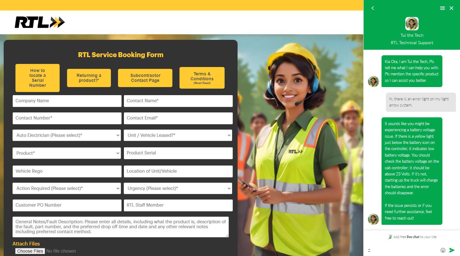 RTL 24/7 tech support | RTL