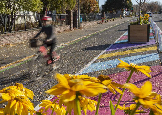 RTL Cycling Infrastructure | Wave Delineators used on Christchurch Bike ...